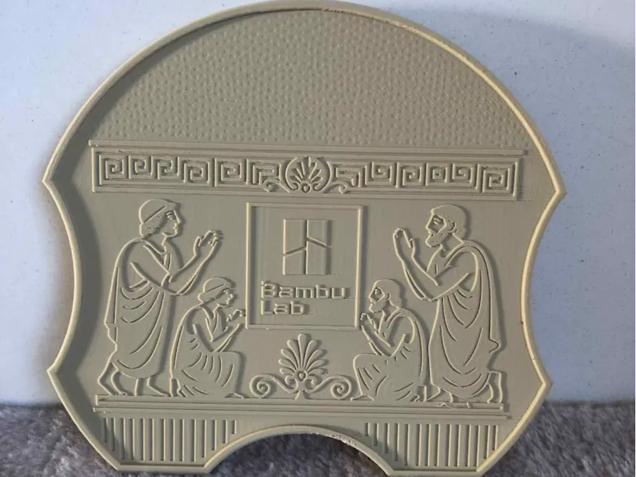 Greek-Inspired Decorative Tablet – Bambu Lab - Free 3D Print Model ...