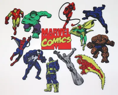 Retro Marvel 70s Magnet Set by MrThousMakerWorld: Download Free 3D Models