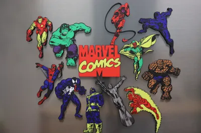Retro Marvel 70s Magnet Set by MrThousMakerWorld: Download Free 3D Models