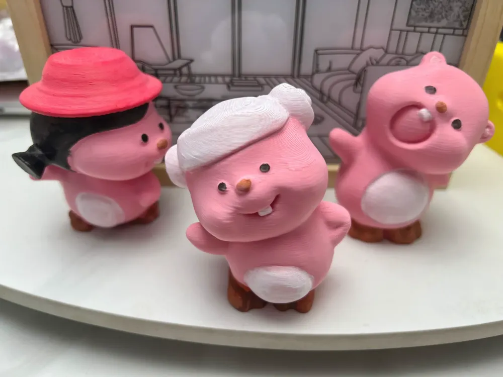 Loopy, el pequeño castor Ruby con gorro de baño por lengfeng - MakerWorld