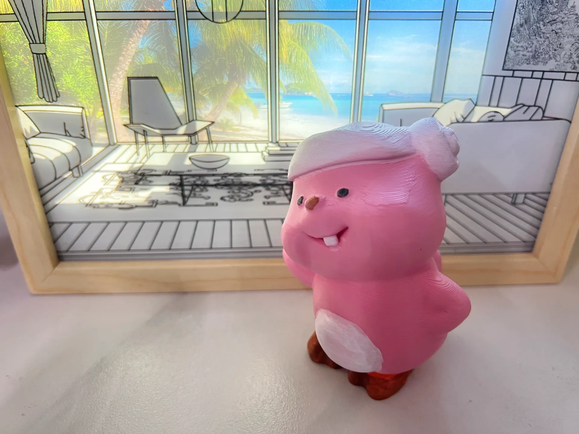 Loopy, el pequeño castor Ruby con gorro de baño por lengfeng - MakerWorld