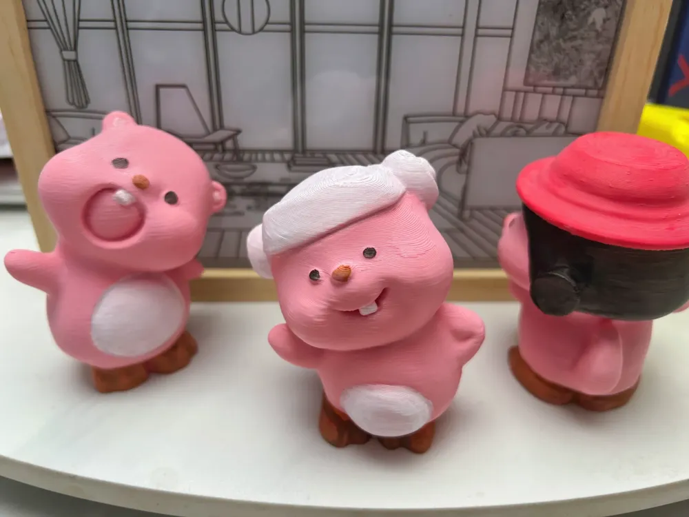 Loopy the Beaver in a Shower Cap by lengfeng - MakerWorld