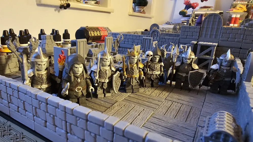 Building block inspiret DnD miniatures Dark Elves - Free 3D Print Model ...