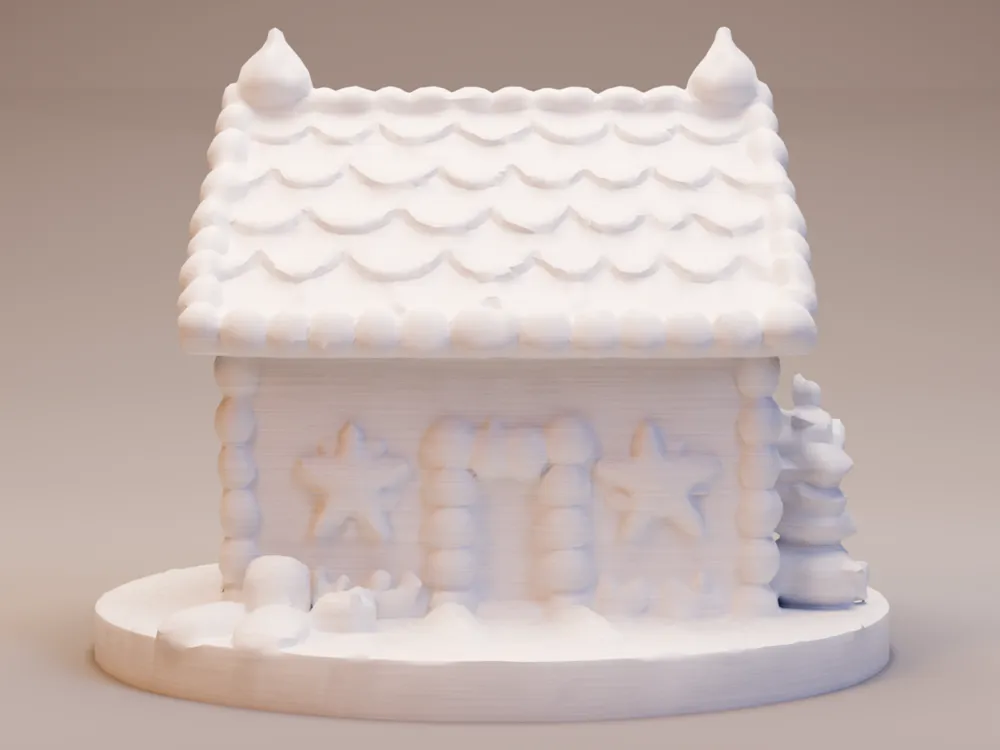 Gingerbread House - Free 3D Print Model - MakerWorld