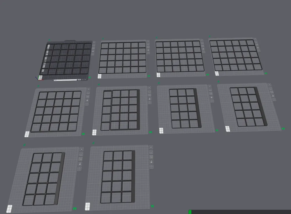 Gridfinity Baseplate Set for Yukon Top Drawer by Hopper_Dropper ...