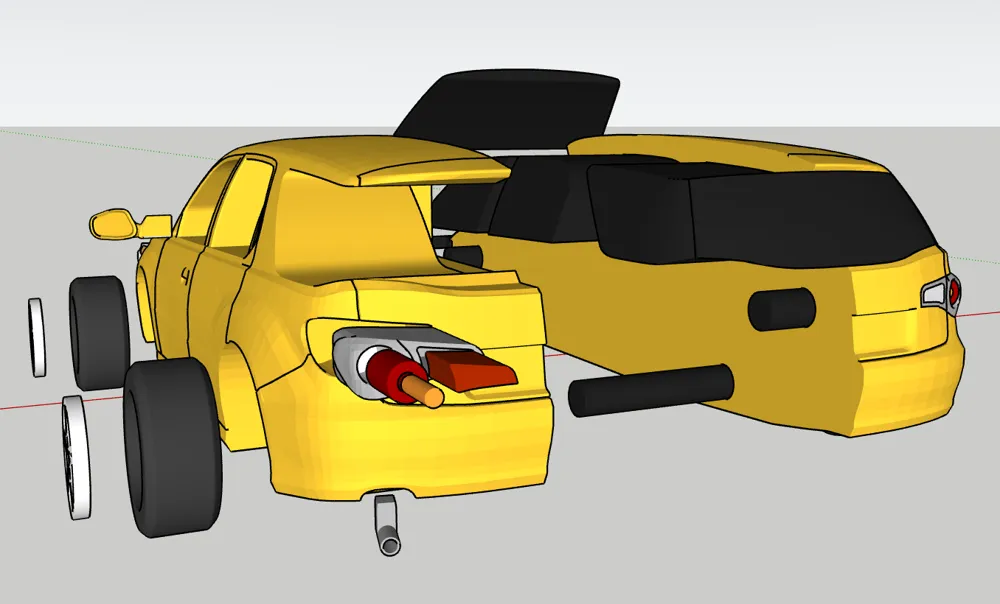 BeamNG Hirochi Sunburst toy car - 100% 3D printed - Free 3D Print Model ...