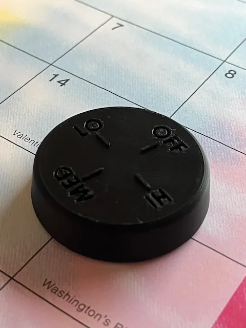 Electric baseboard heater control knob by jvespaz - MakerWorld