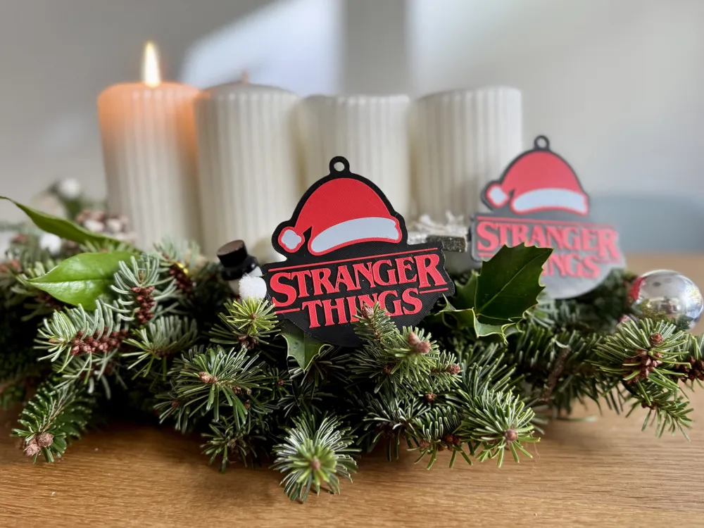 Stranger Things ornament christmas - Free 3D Print Model - MakerWorld