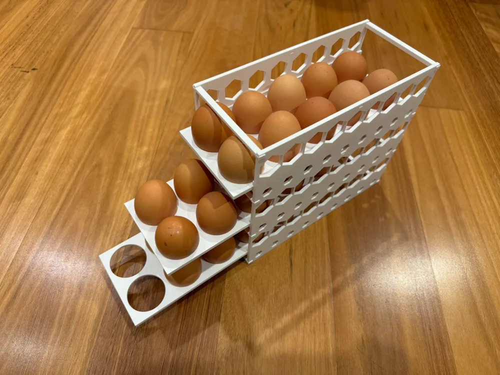 Triple Egg Rack - Free 3D Print Model - MakerWorld