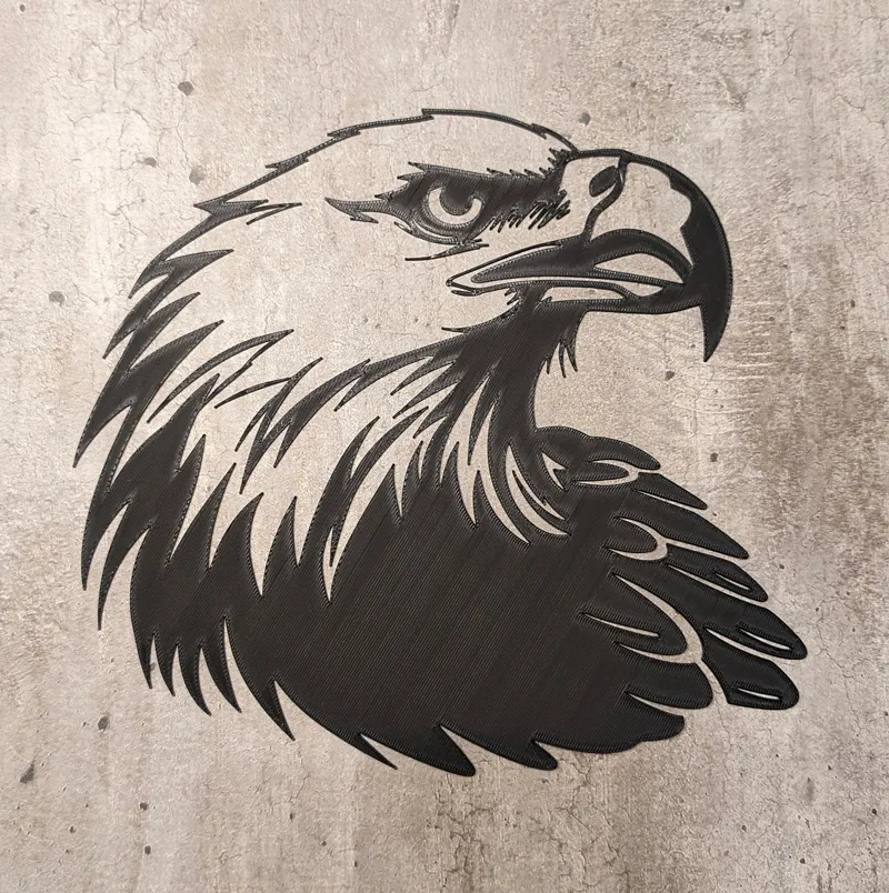 2D Eagle Wall Art by angry-p1p - MakerWorld