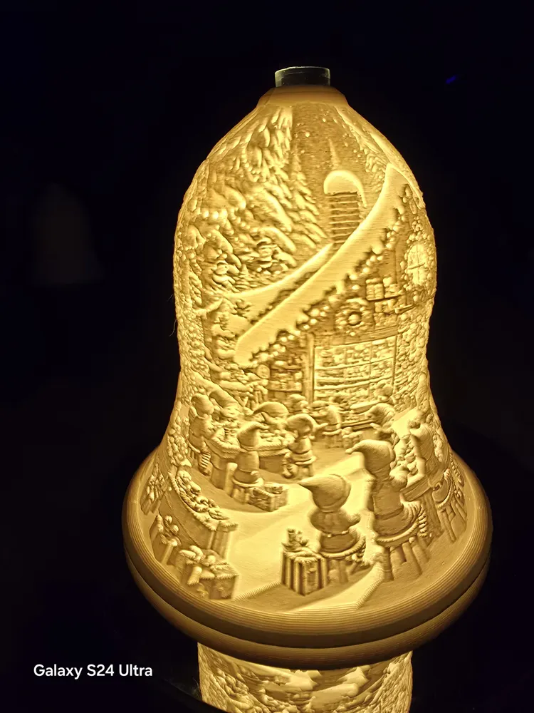 Christmas Lithophane Bells Gnome Workshop by saarfriesen MakerWorld ...
