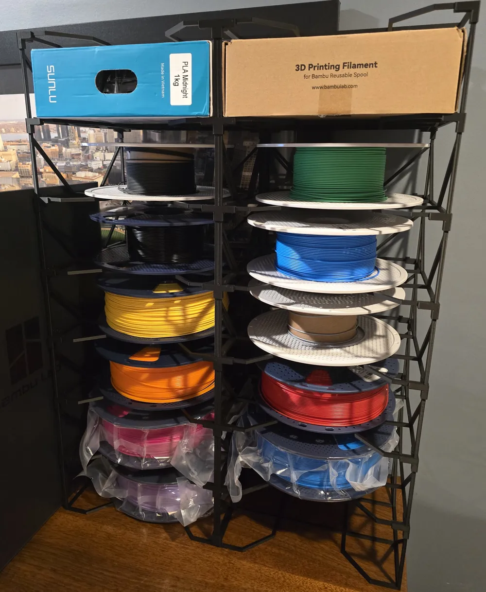 Modular Filament Rack System by BinaryJ MakerWorld: Download Free 3D Models