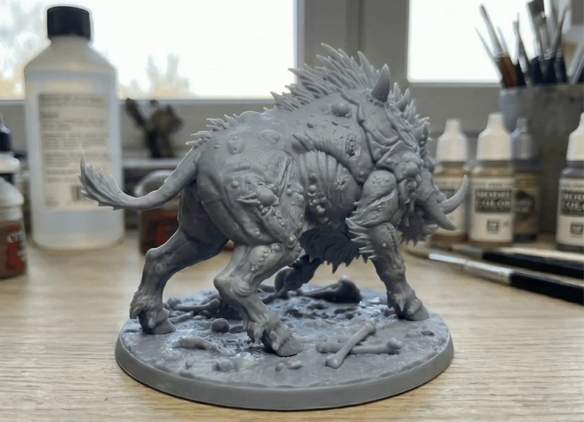 Plague Boar - Undead Dire Beast | RPG Miniature - Free 3D Print Model ...