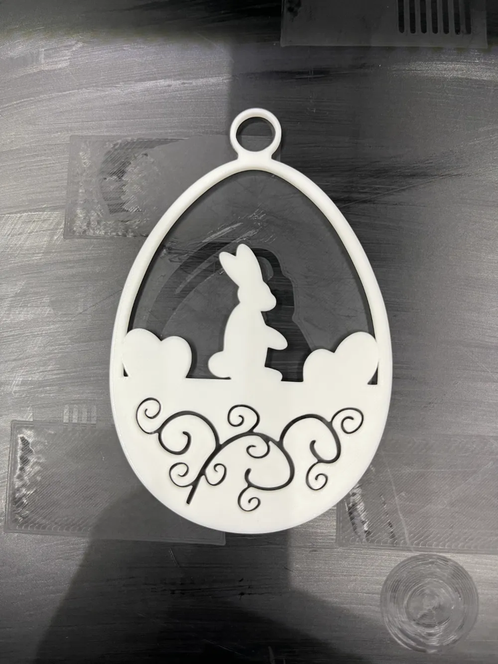 Easter Bunny Hearts And Tribal Ornament by Kugelmann - MakerWorld