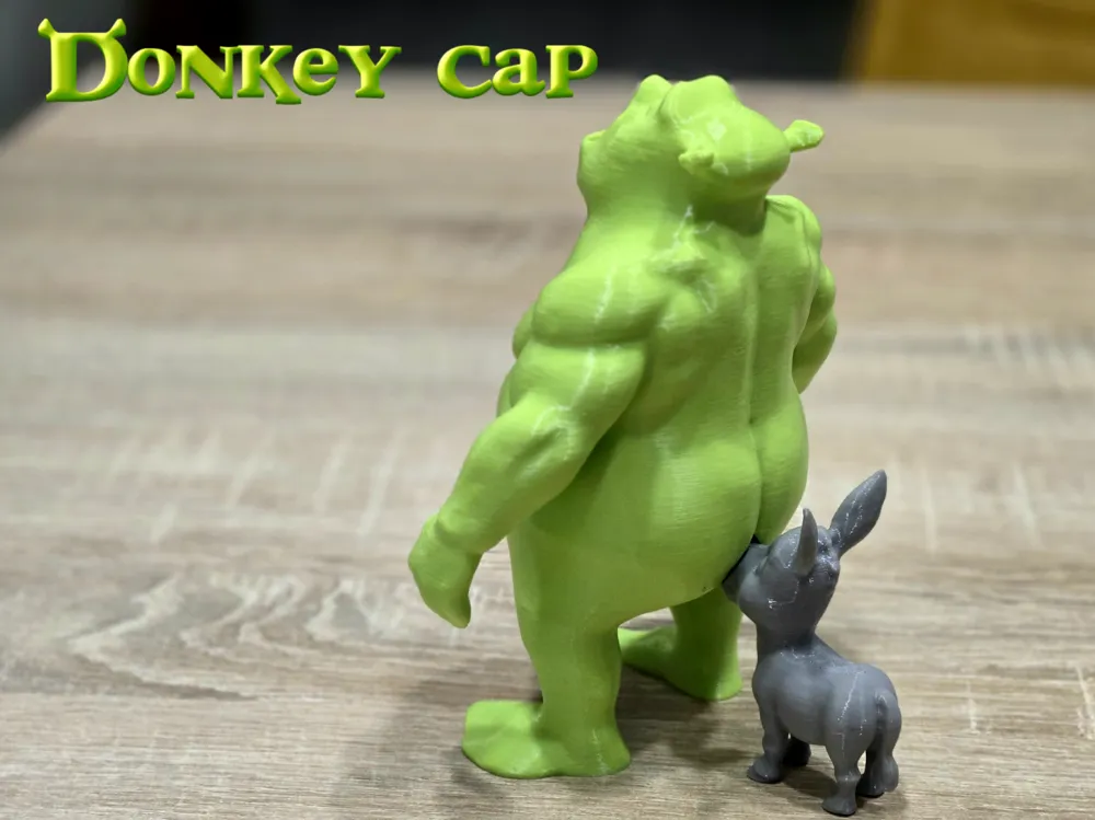 Donkey cap for Shrek ass toothpaste by 3Dcrabi MakerWorld: Download ...