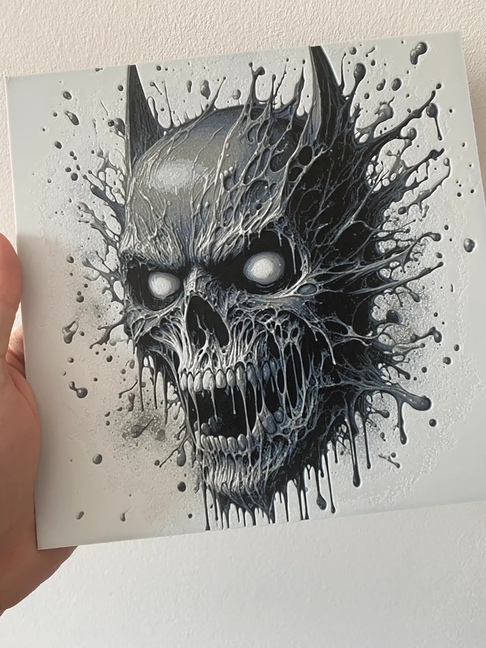 Batman Melting Skeleton Hueforge by marioskoki - MakerWorld