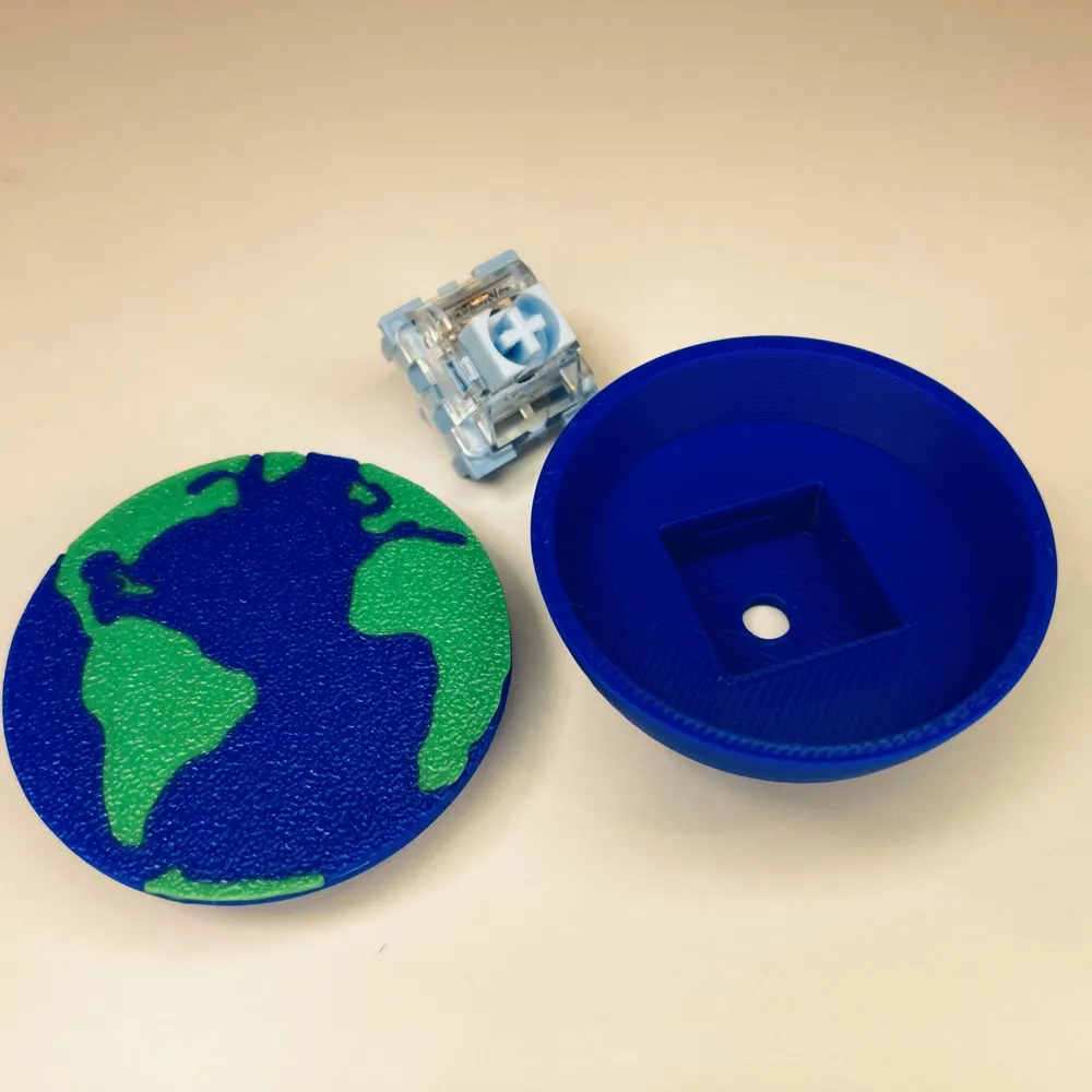 Planet Earth Fidget Clicker Toy (~31 min print) by SpacedOutMakerWorld ...