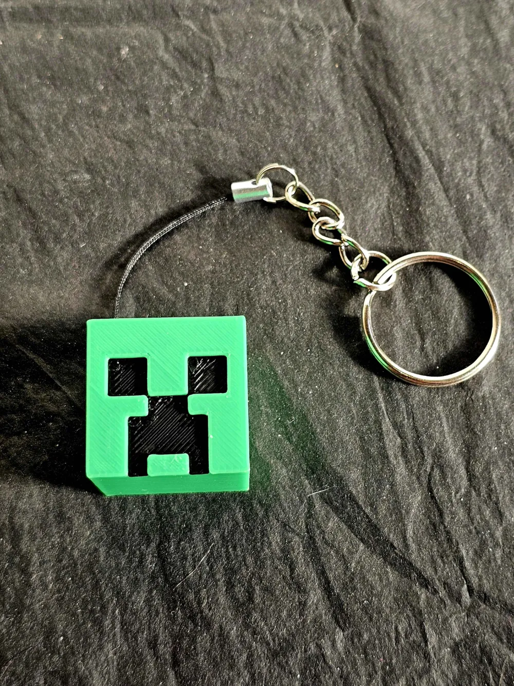 Minecraft Creeper Head Keyring by The Dingbat Army - MakerWorld
