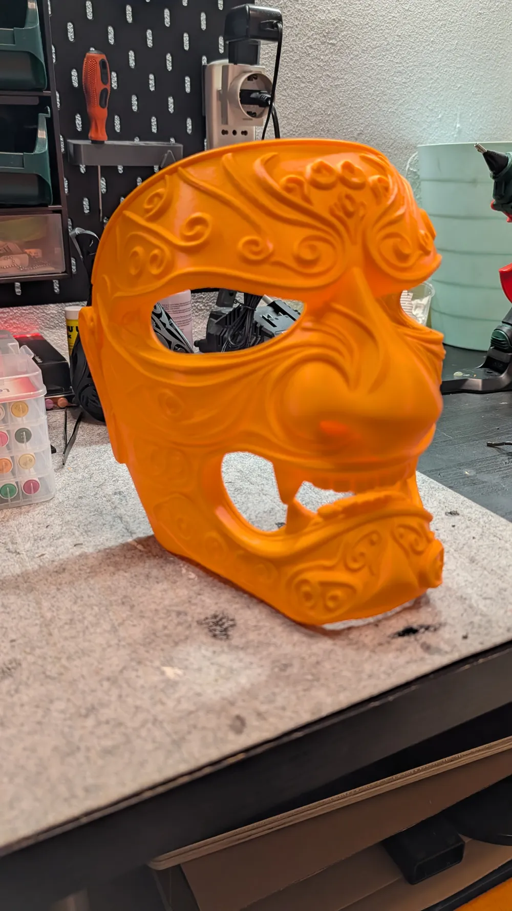 Samurai Menpo Mask - Detailed - Free 3D Print Model - MakerWorld