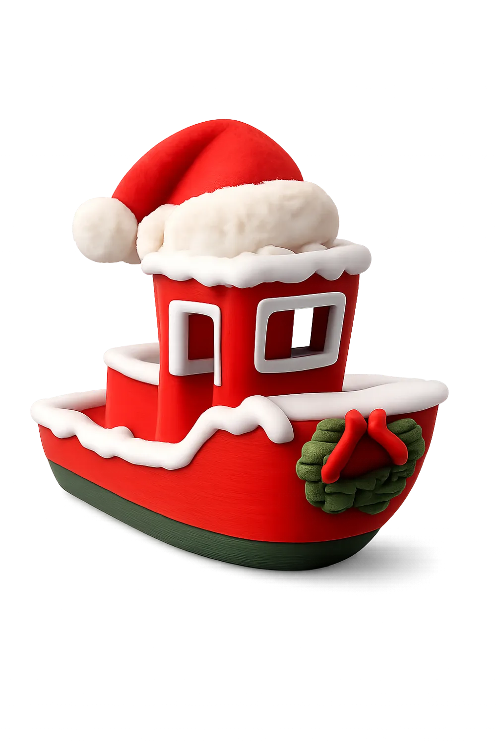 christmas benchy - Free 3D Print Model - MakerWorld