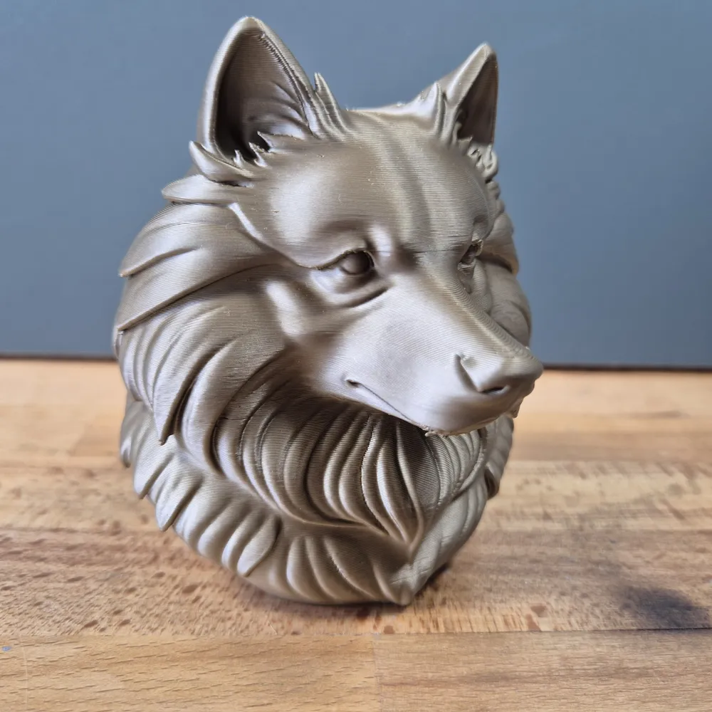 Wolf Spitz Bust by Mr.Jay MakerWorld: Download Free 3D Models