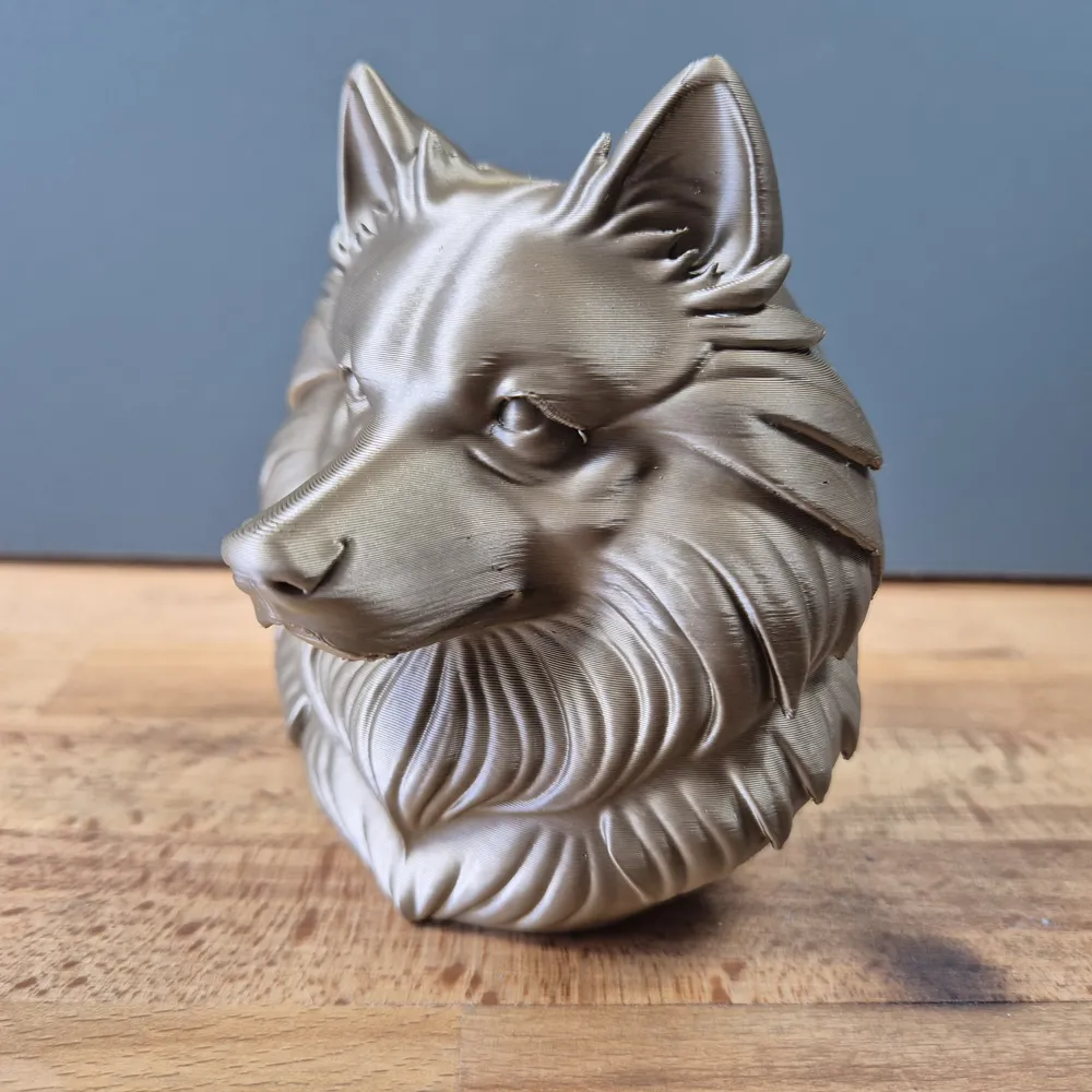 Wolf Spitz Bust by Mr.Jay MakerWorld: Download Free 3D Models