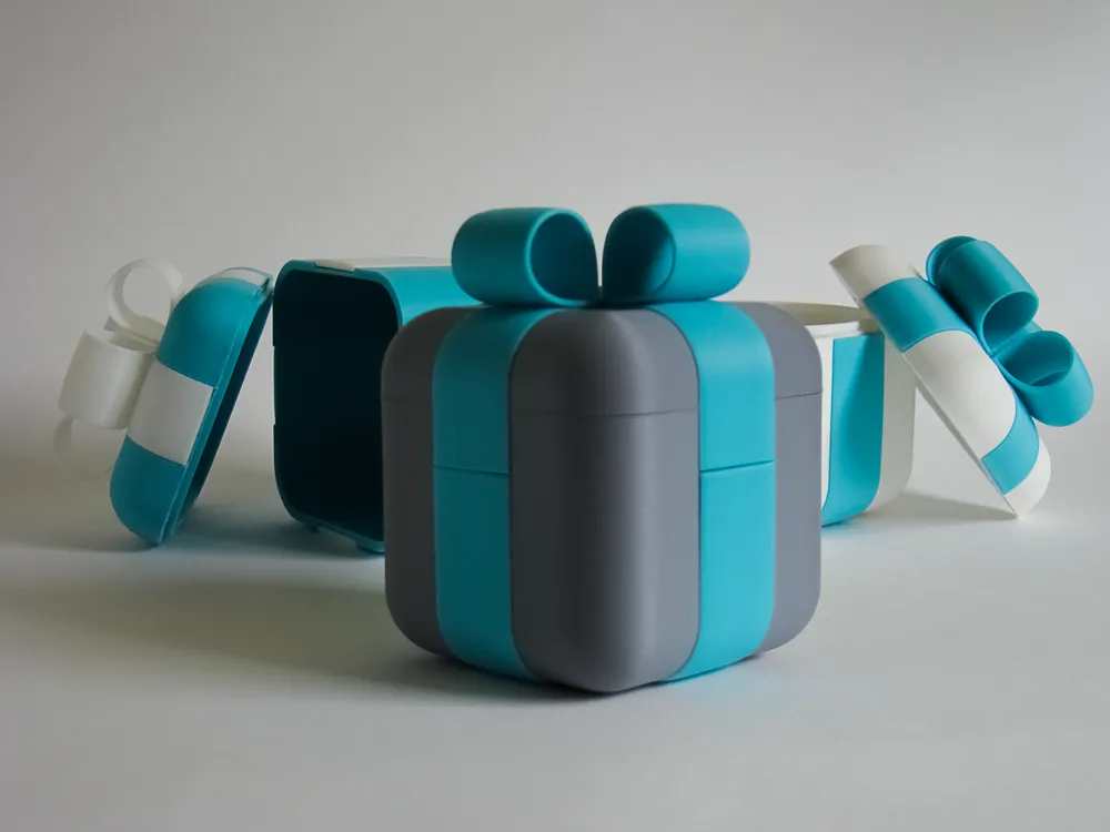 Gifty – A Small Two-Color Gift Box - Free 3D Print Model - MakerWorld