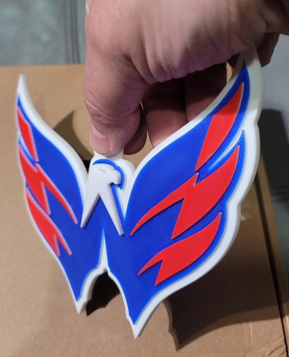 WASHINGTON CAPITALS 3D Logo 180mm series by mercadogarzas - MakerWorld