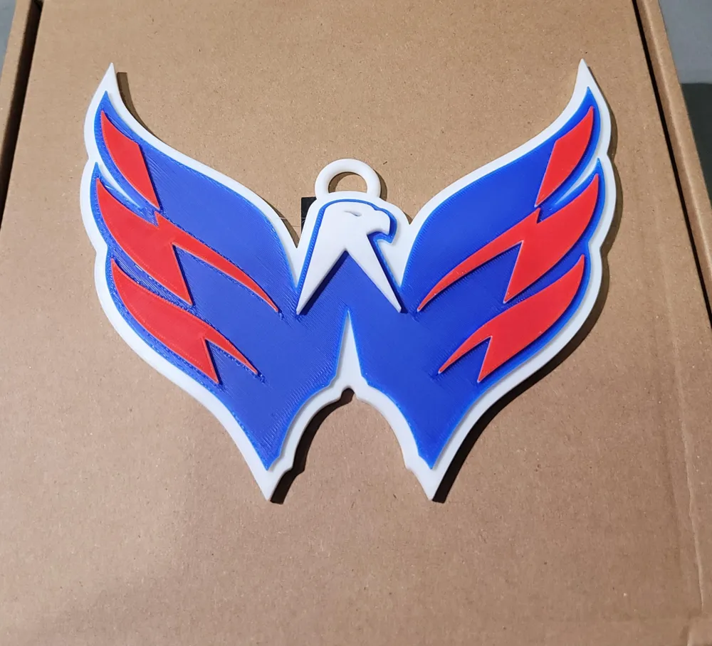 WASHINGTON CAPITALS 3D Logo 180mm series by mercadogarzas - MakerWorld