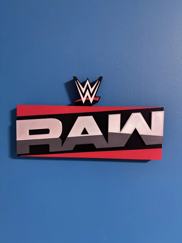 WWE RAW Wall Sign – Tribute Monday Night Wrestling by DCprint ...