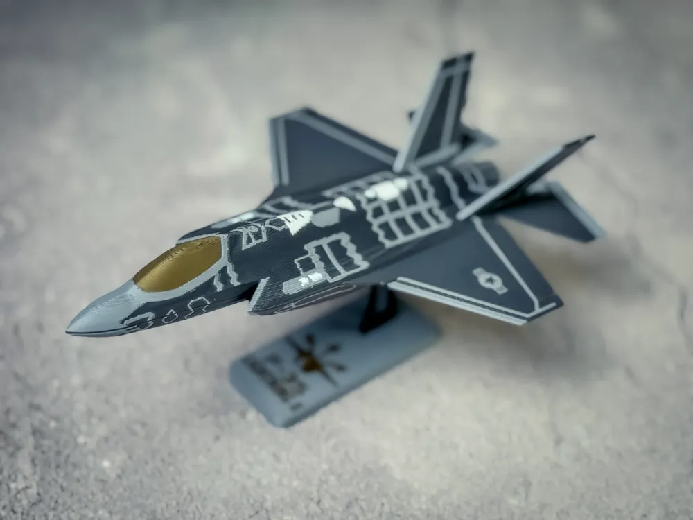 F-35 Lightning II Plane Kit Card - Free 3D Print Model - MakerWorld