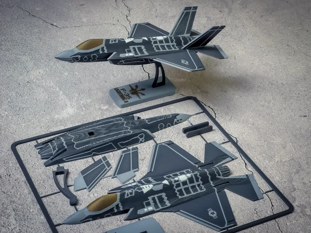 F-35 Lightning II Plane Kit Card by pbbence1994 - MakerWorld