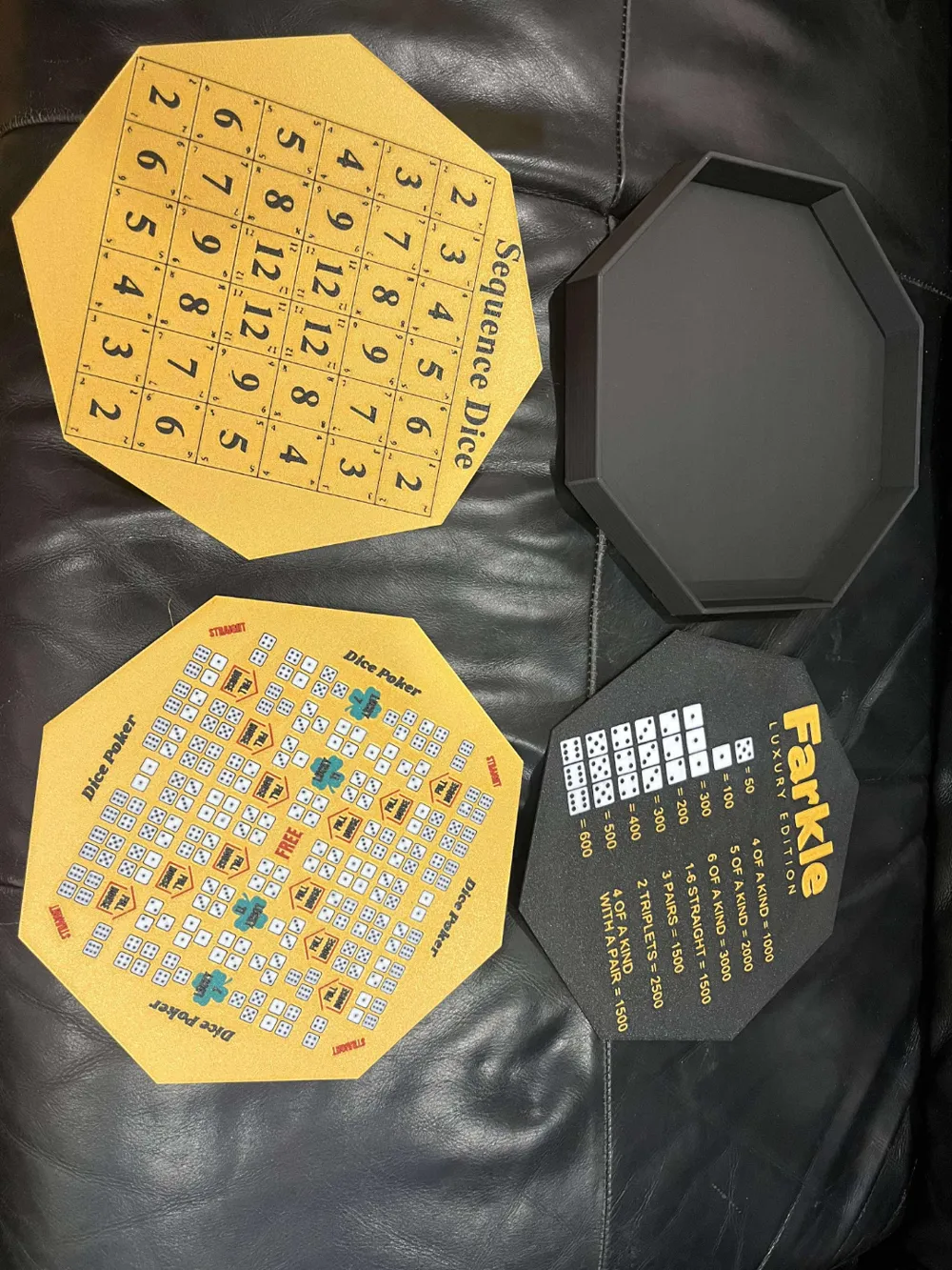 Dice Board Games 7 Interchangeable faceplates - Free 3D Print Model ...