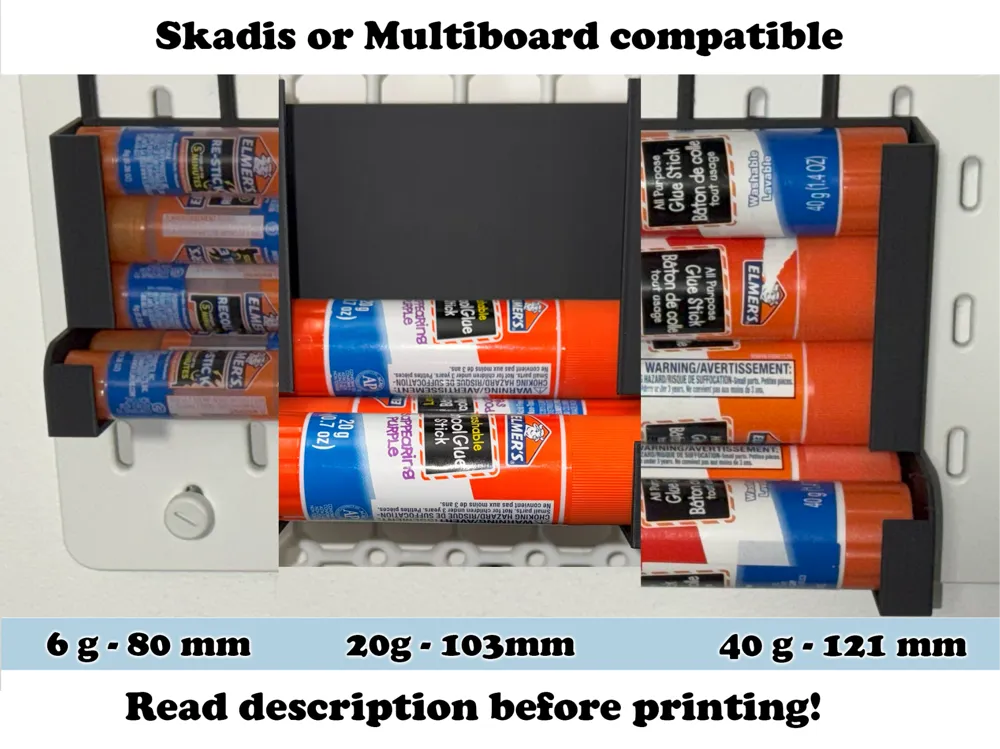 Glue stick holder for Skadis or Multiboard. by Marvin_AMakerWorld ...