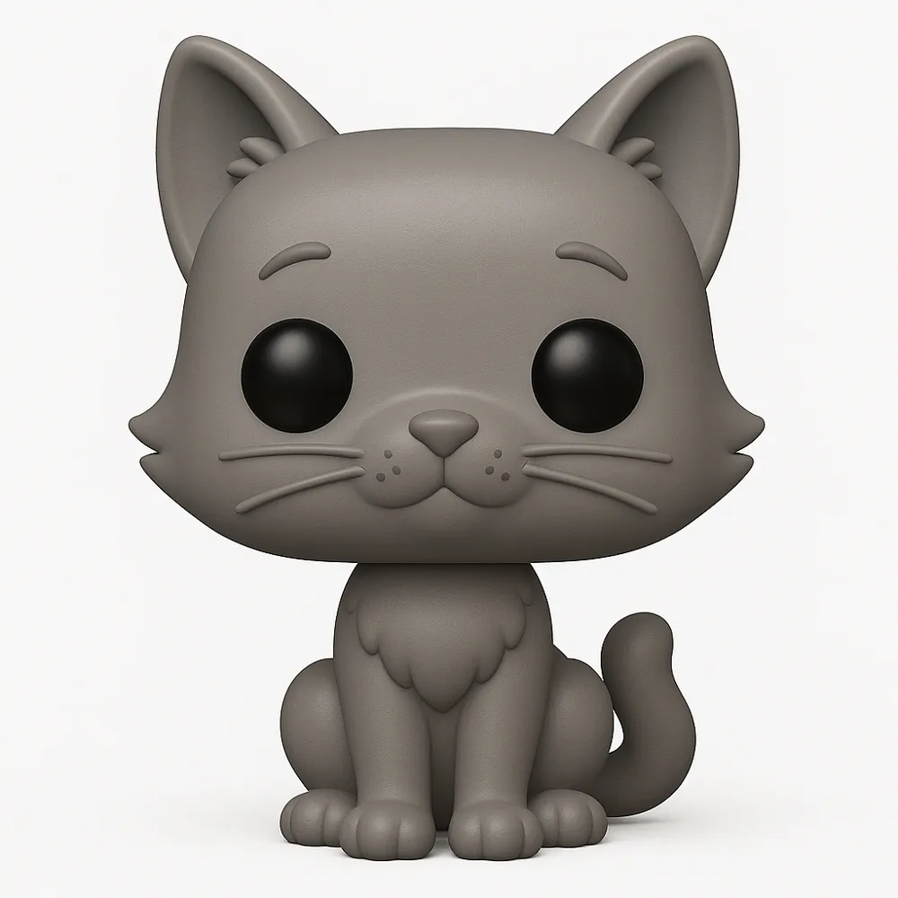 Funko Cat (Funko POP inspired) for H2D and no AMS - Free 3D Print Model ...