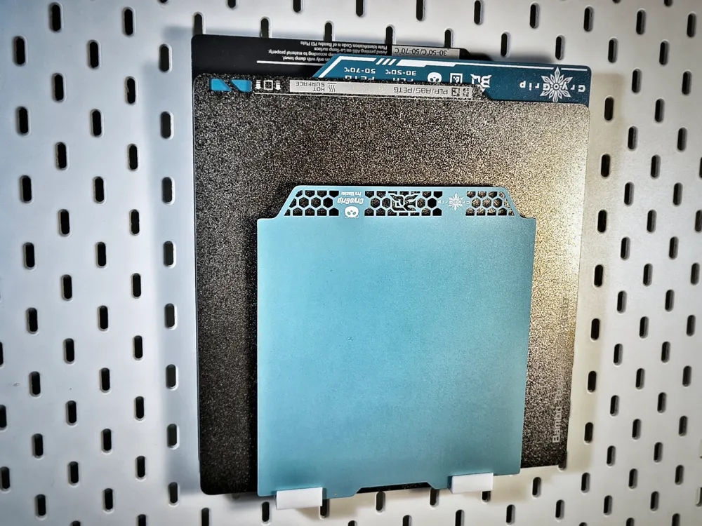 Mini Build Plate Rack for Skadis - 4 Plates by zomb - MakerWorld