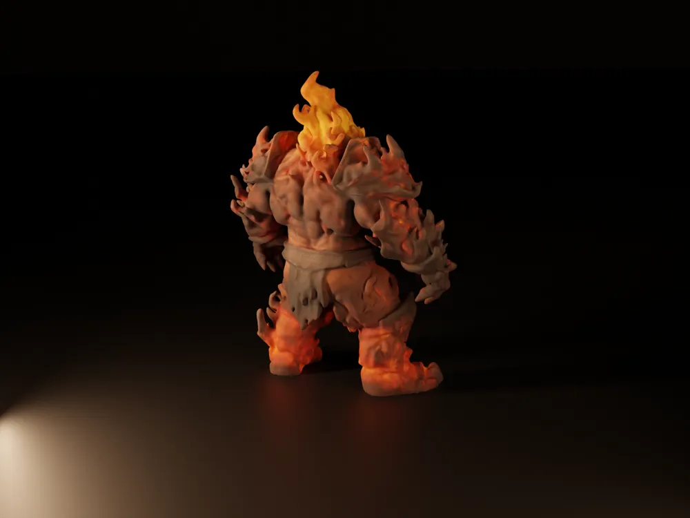 Fire Lord / Boss / Elemental - DND miniature by everythingDND ...