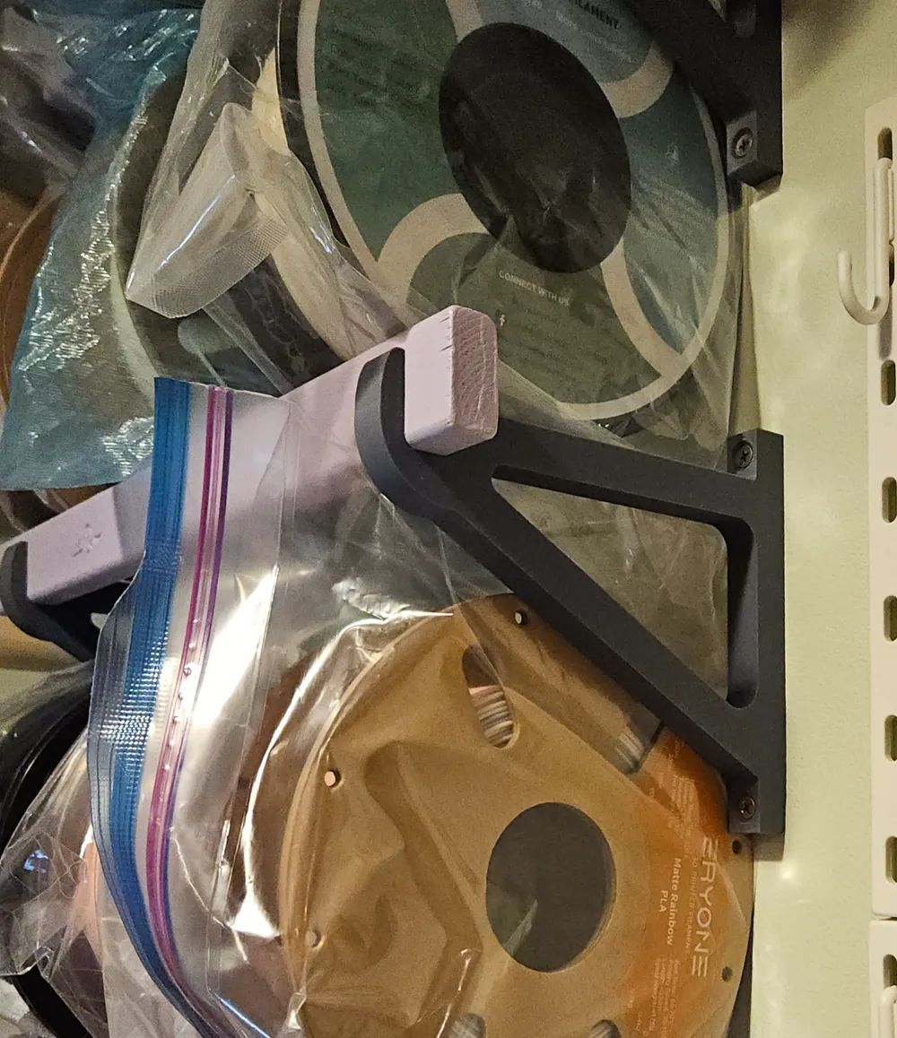 Wall spool brackets w/ inexpensive furring strips Remixed by ...