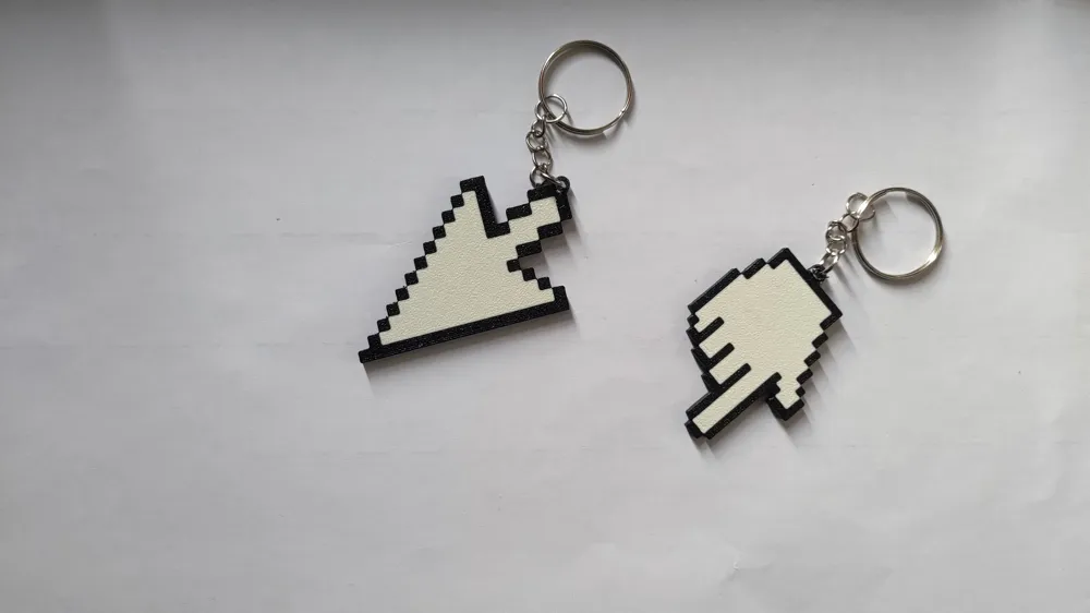 Windows Mouse Cursor Keychains – Arrow and Hand V2 by andrew606 ...