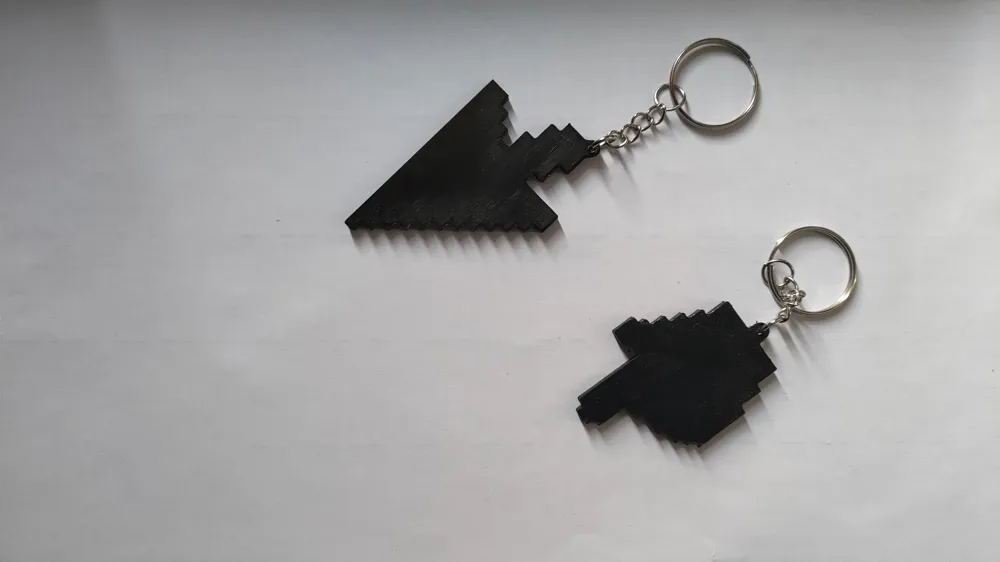 Windows Mouse Cursor Keychains – Arrow and Hand V2 by andrew606 ...