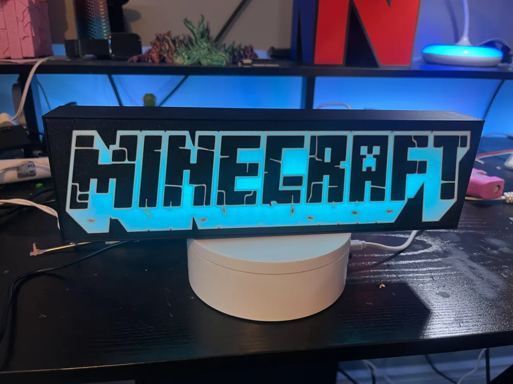 Minecraft Creeper Led-LightBox by Tommy Gun - MakerWorld