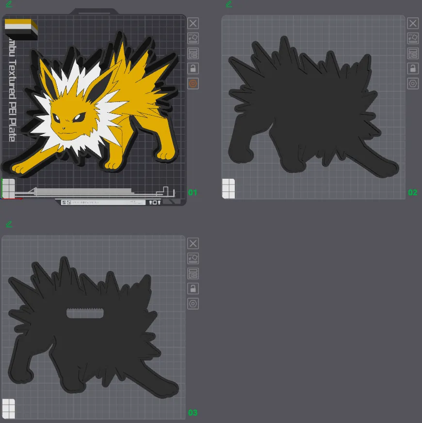 Pokemon - 0135 Jolteon LED Lamp by BeeTee 3D - MakerWorld