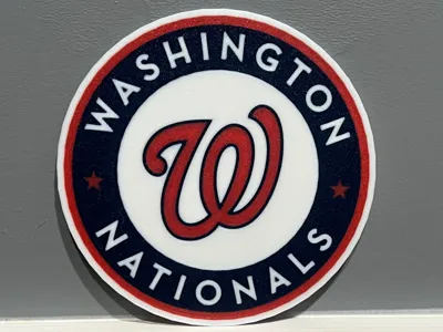Washington Nationals Logo Sign - Free 3D Print Model - MakerWorld