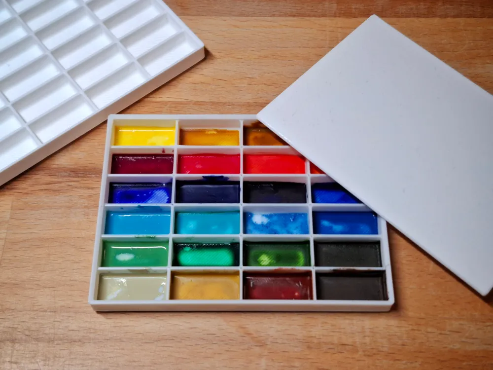Mini Watercolor Palette (6x4 stackable) by Modelicious Creations ...