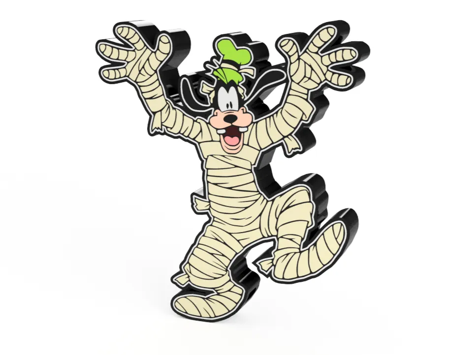 Goofy Halloween Lightbox - Free 3D Print Model - MakerWorld