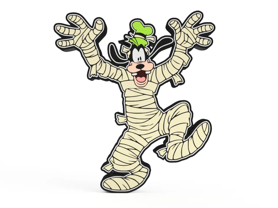 Goofy Halloween Lightbox - Free 3D Print Model - MakerWorld