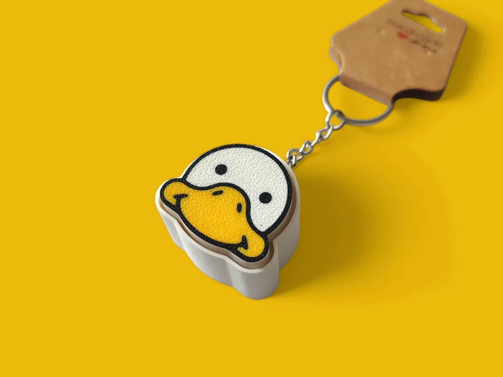 Cute Duck Head Clicker Keycap Fidget - Free 3D Print Model - MakerWorld