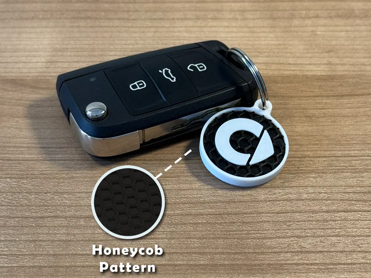 Smart Car Round Keychain - Free 3D Print Model - MakerWorld
