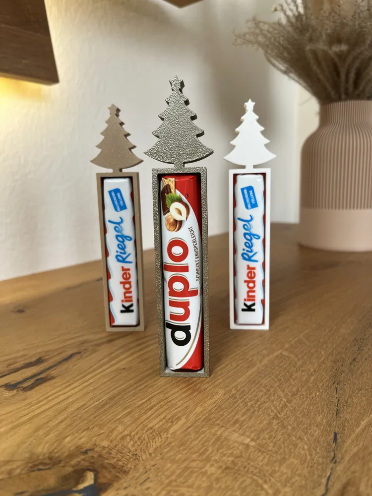 Duplo & Kinderriegel Holder Christmas Tree - Free 3D Print Model ...