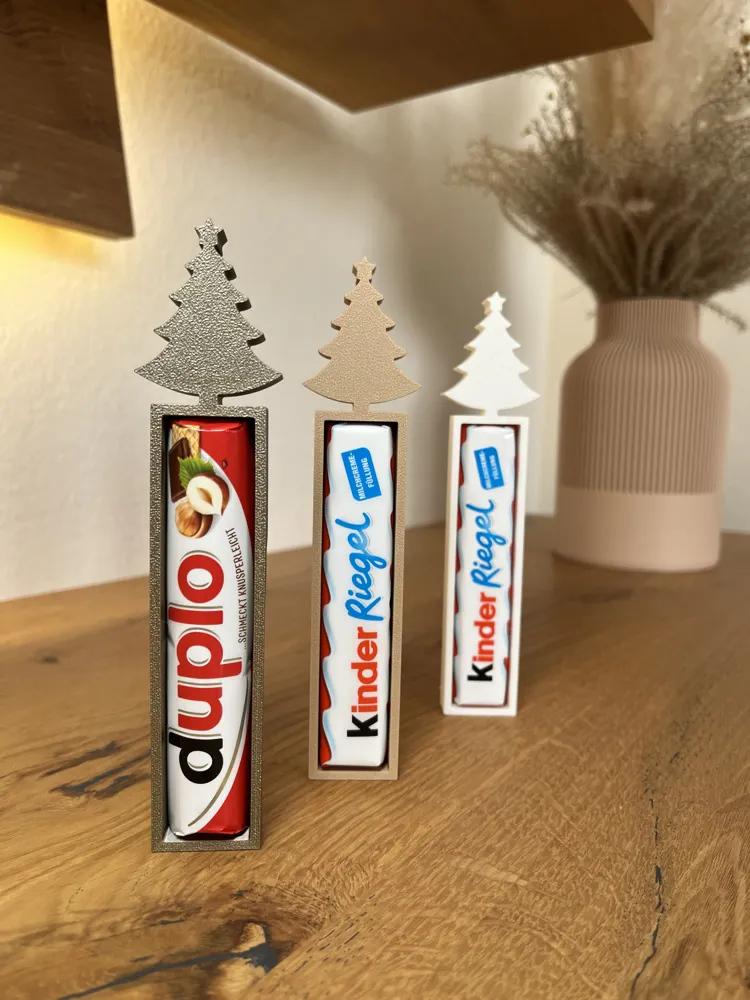 Duplo & Kinderriegel Holder Christmas Tree - Free 3D Print Model ...